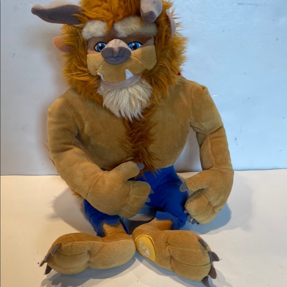 Disney | Toys | Vintage The Beast Stuffed Animal From Beauty And The ...